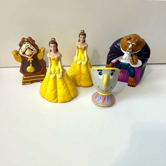 Disney | Toys | Vtg 992 Pizza Hut Disney Beauty The Beast Rubber Hand ...